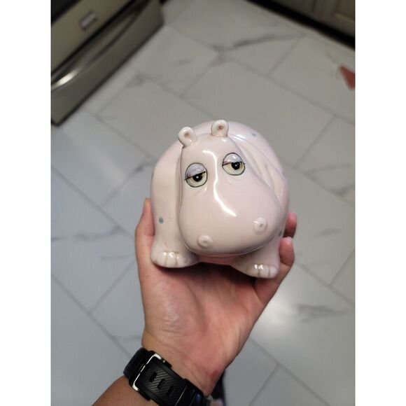 Other | Ceramic Light Pink Hippo Coin Bank | Poshmark